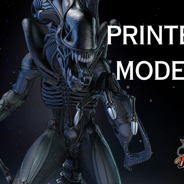 Xenomorph 3d Printed Model - Etsy