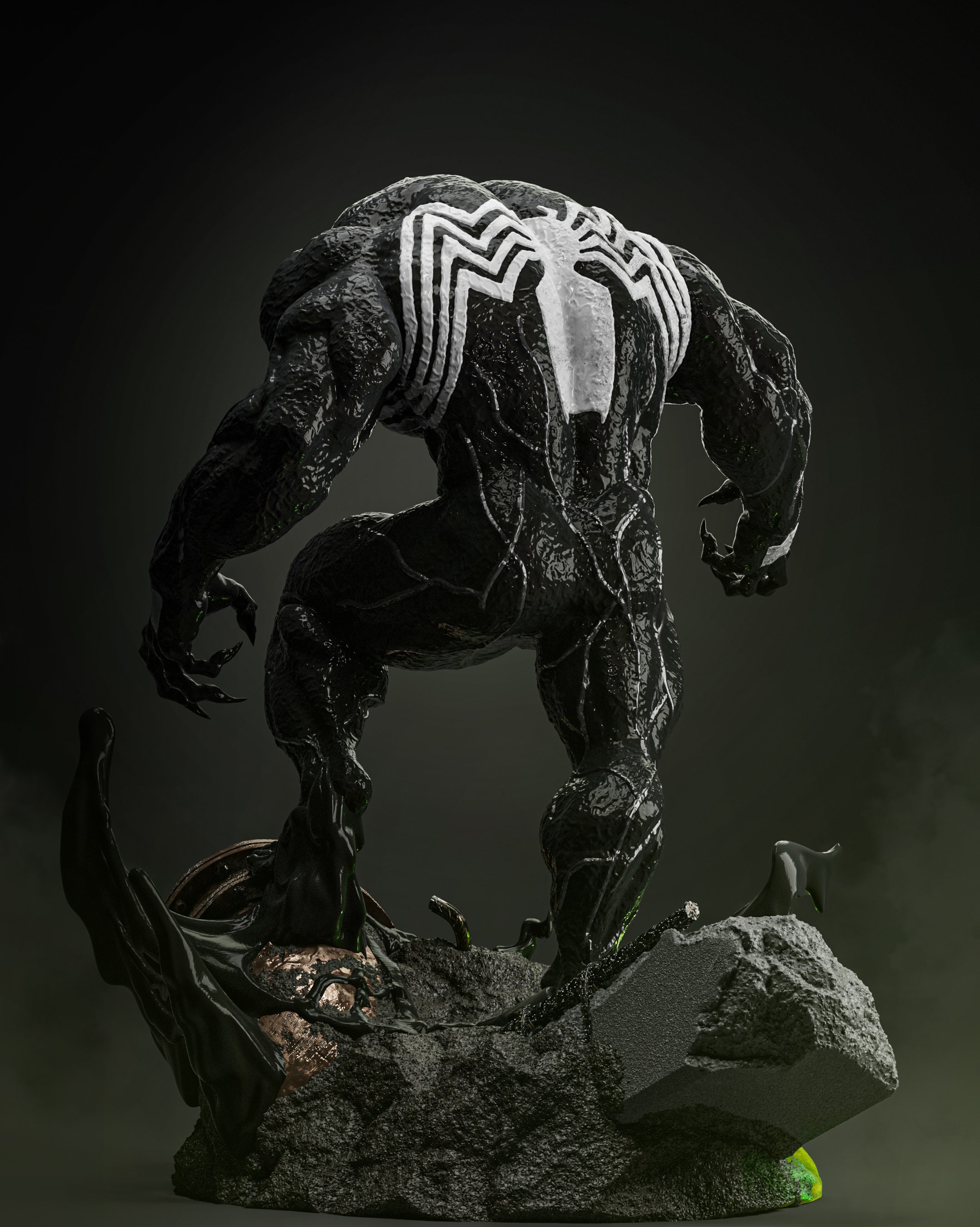 Fan Art Venom 3D Printed Model. - Etsy