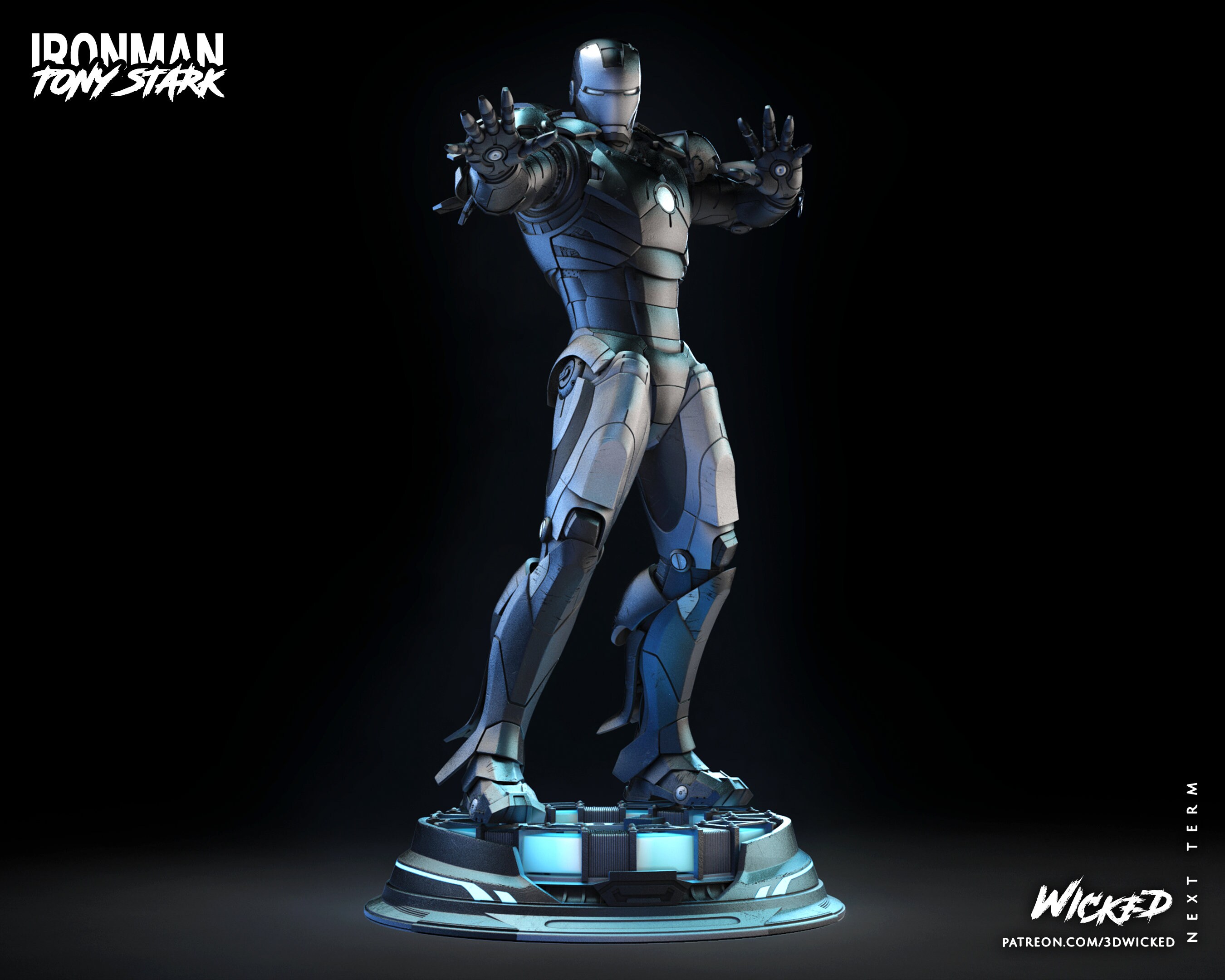 Fan Art Iron Man 3D Printed Model. - Etsy