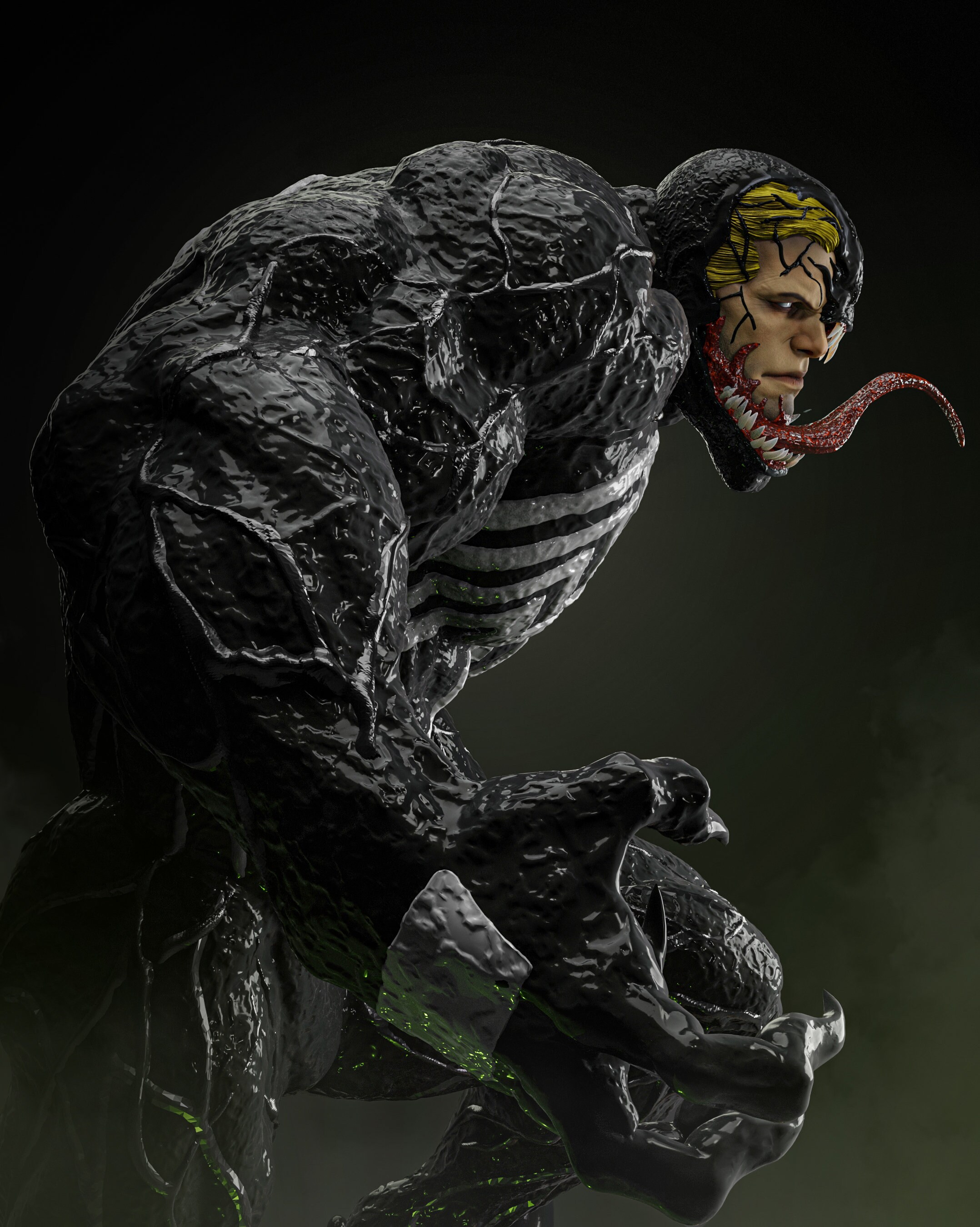Fan Art Venom 3D Printed Model. - Etsy