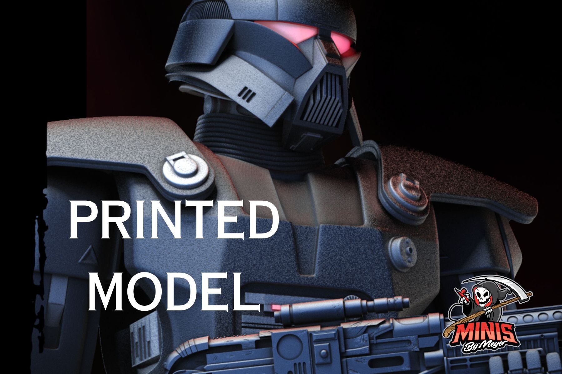 Dark Trooper 3D Printed Model. - Etsy