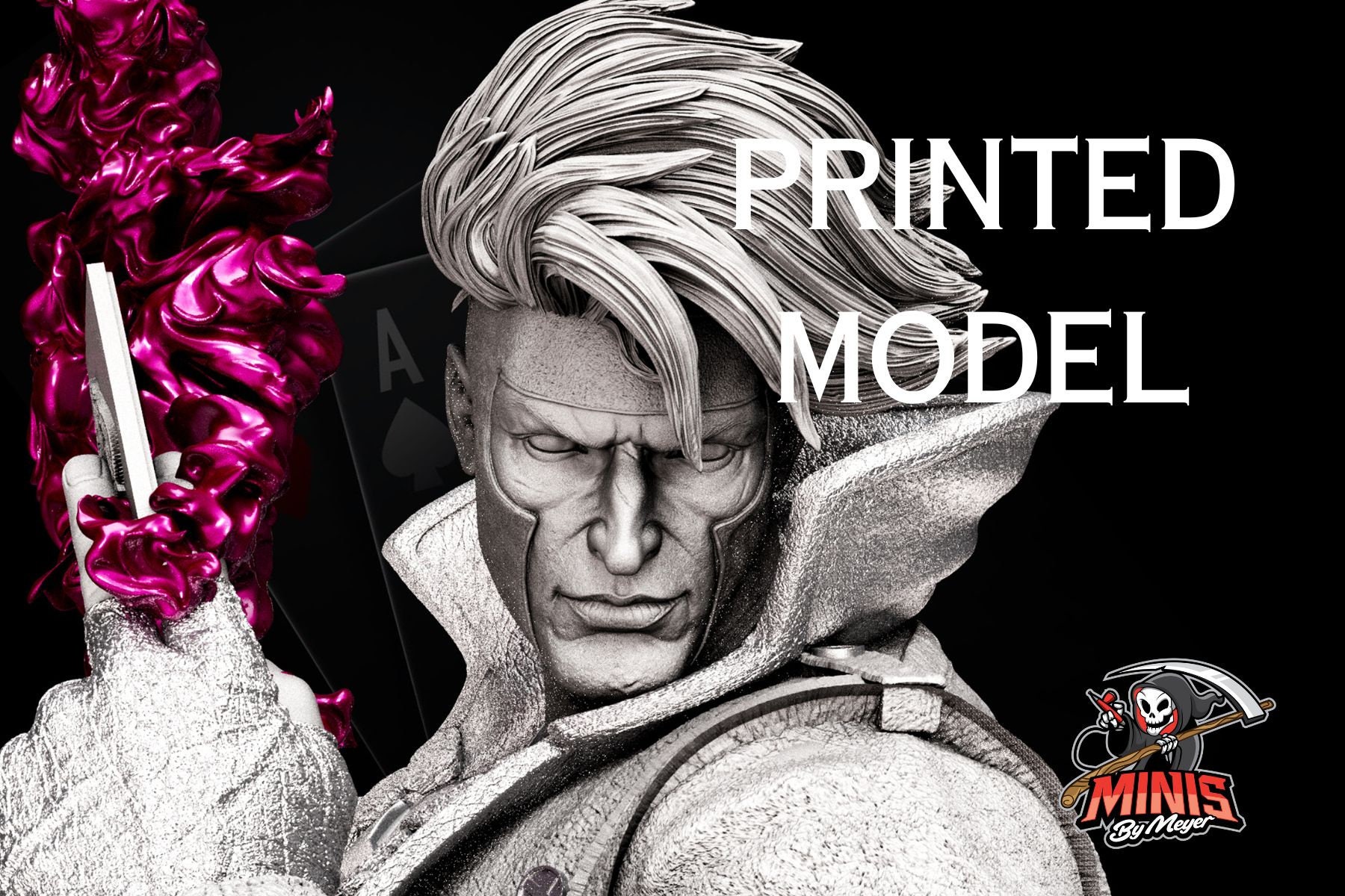 Fan Art Gambit 3D Printed Model. - Etsy