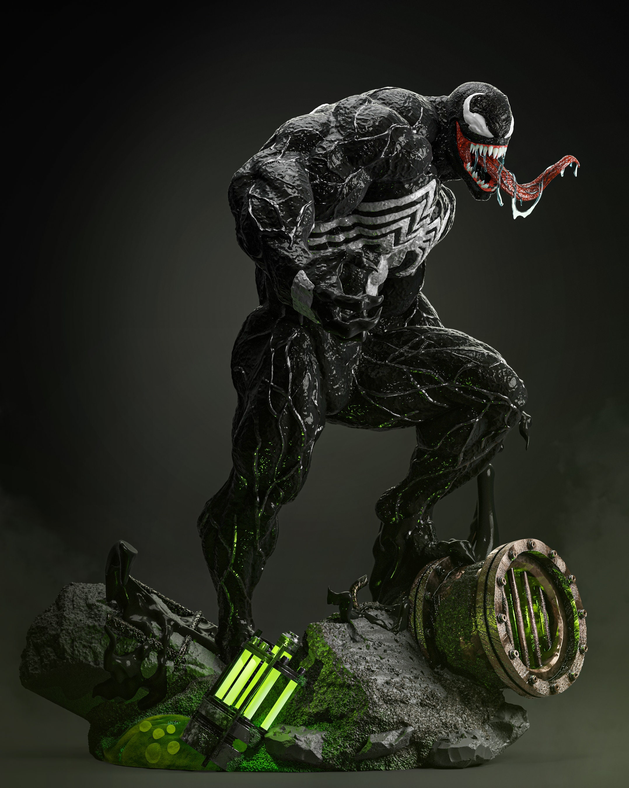 Fan Art Venom 3D Printed Model. - Etsy