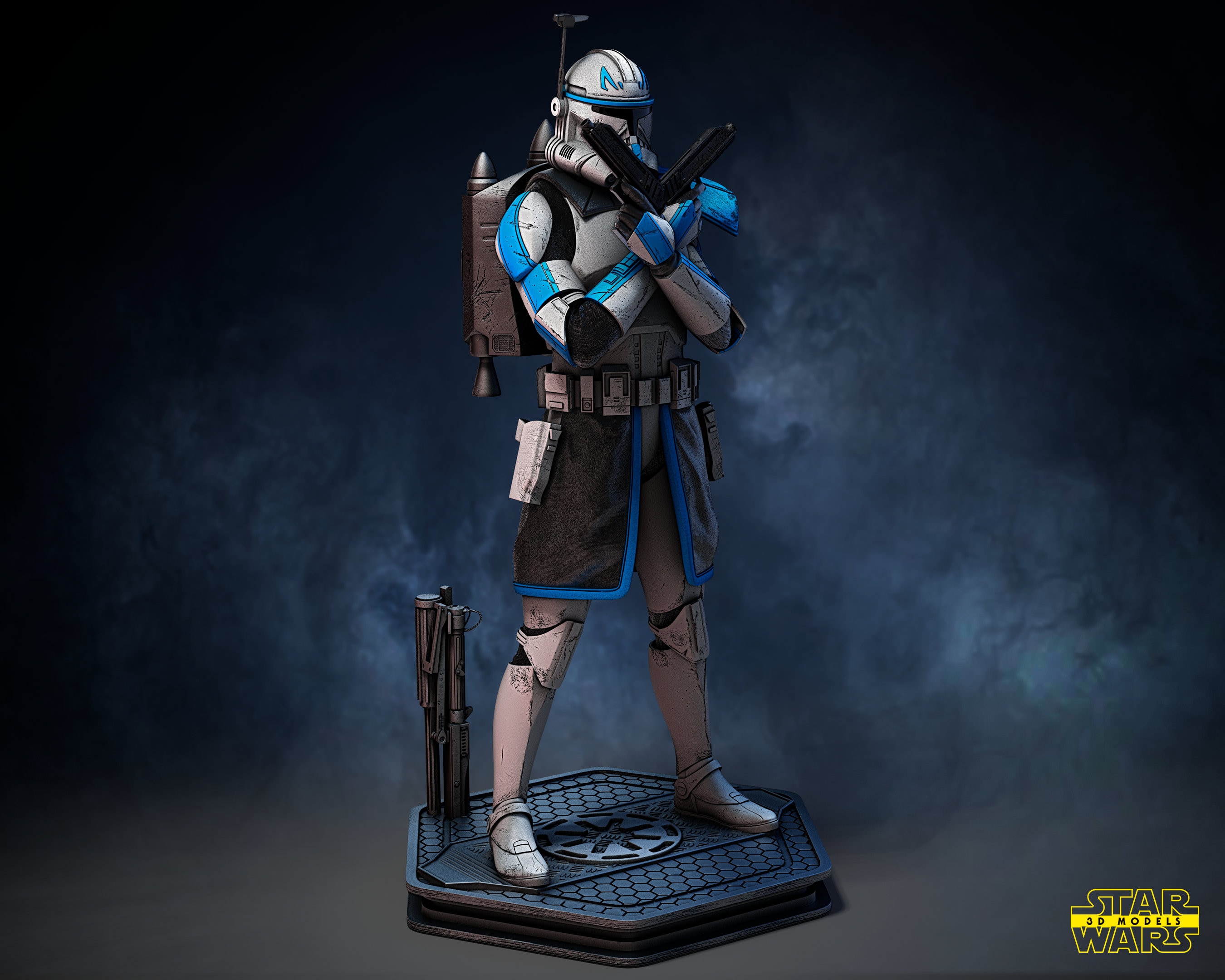 Fan Art Captain Rex 3D Printed Model. - Etsy
