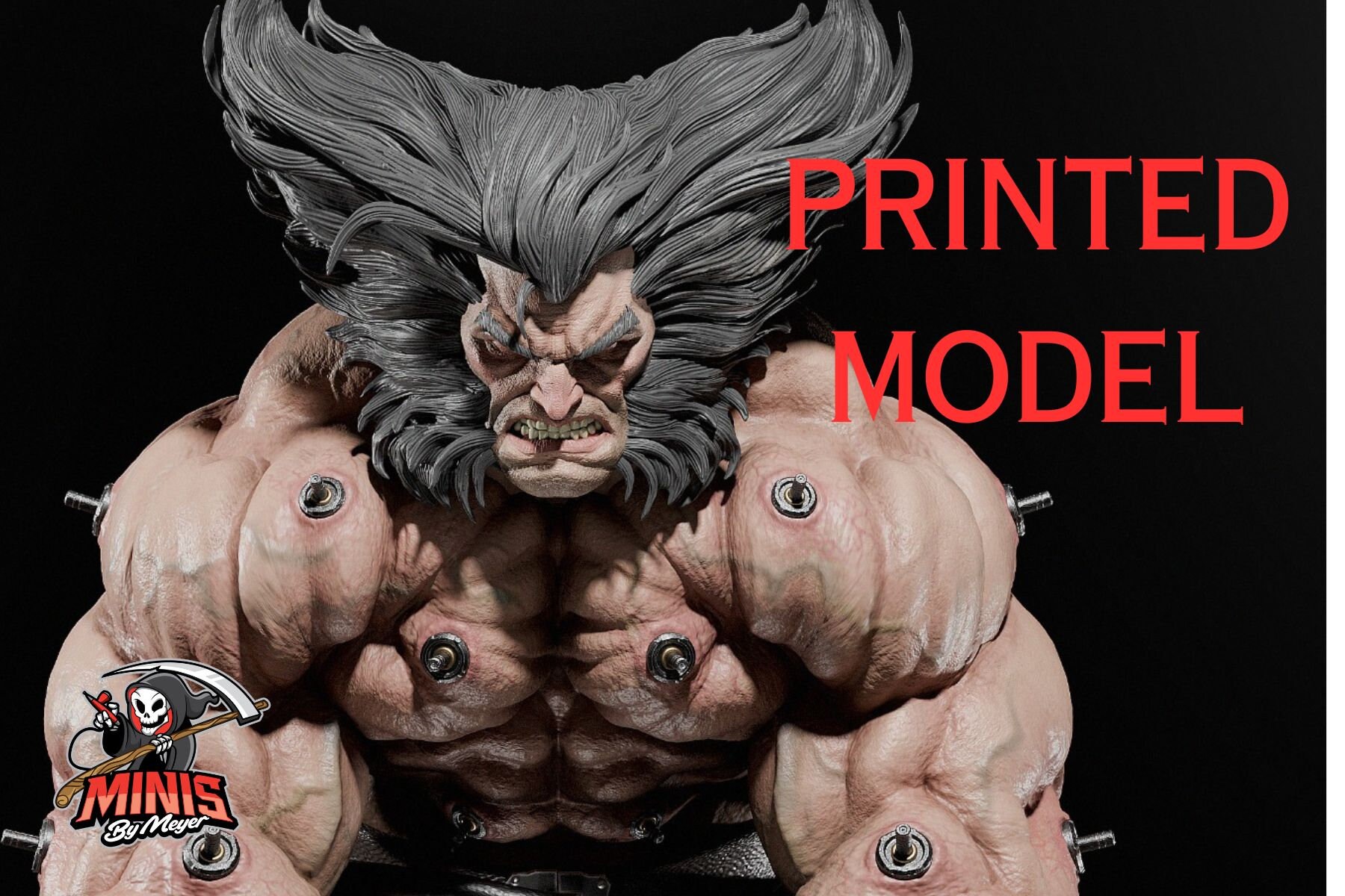 Fan Art Wolverine Weapon X 3D Printed Model. - Etsy