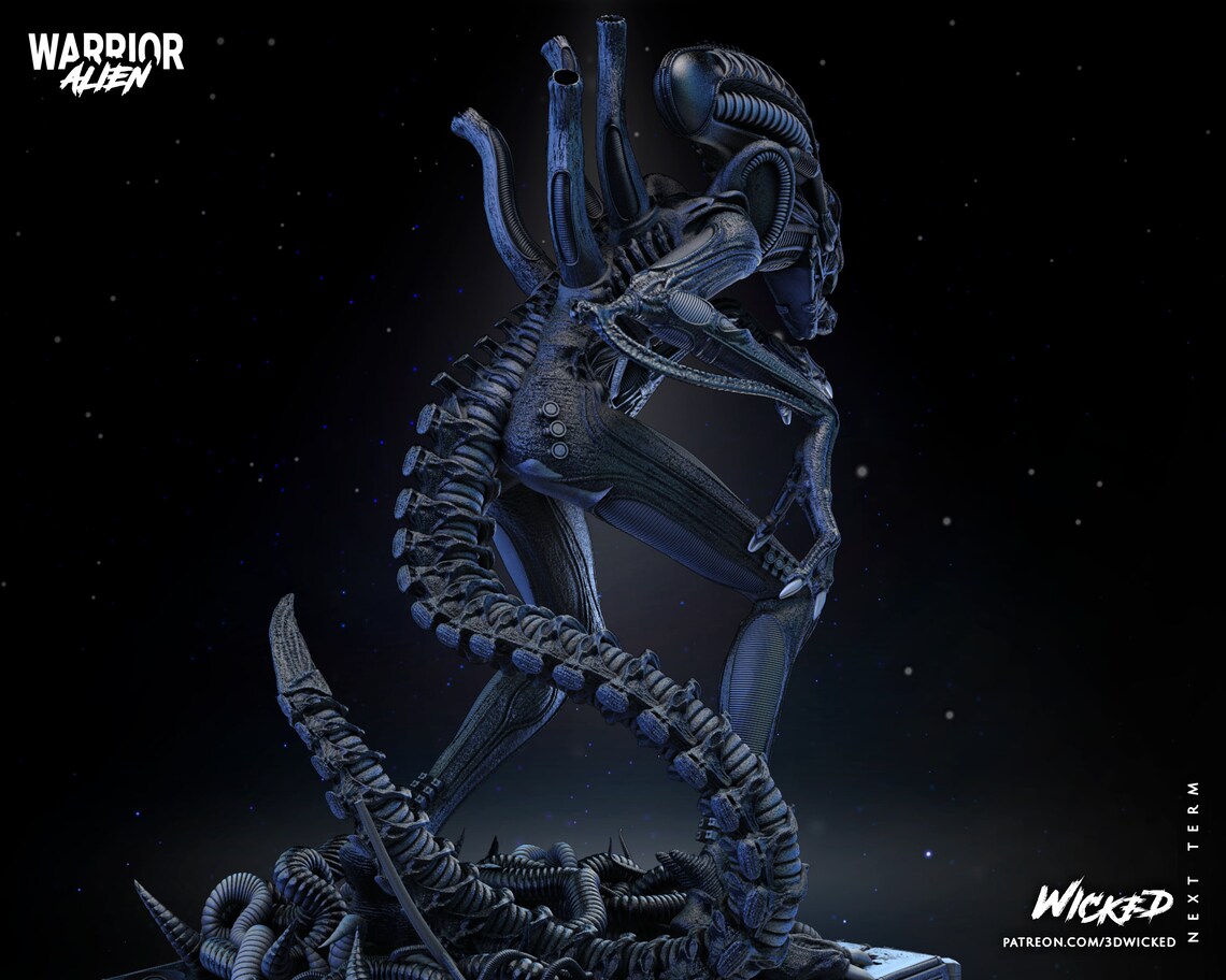 Fan Art Alien Xenomorph 3D Printed Model. - Etsy