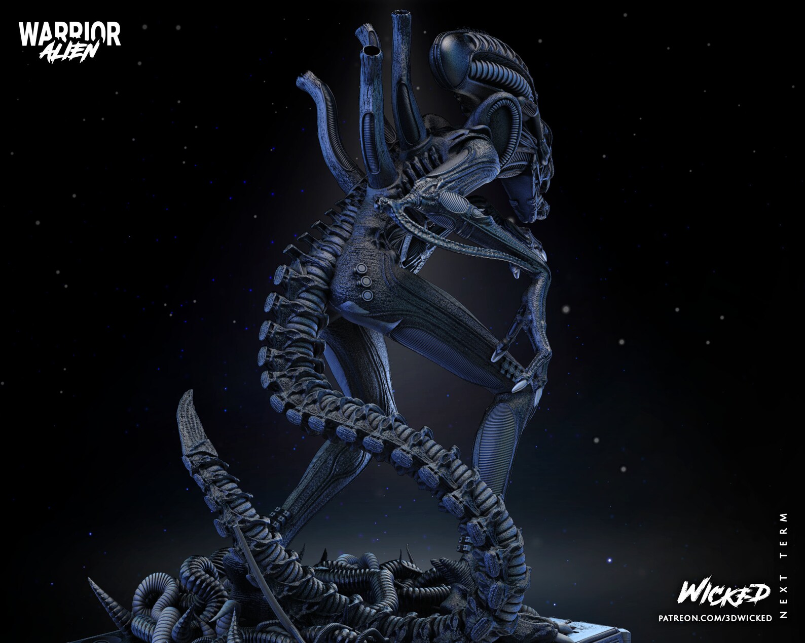 Fan Art Alien Xenomorph 3D Printed Model. - Etsy