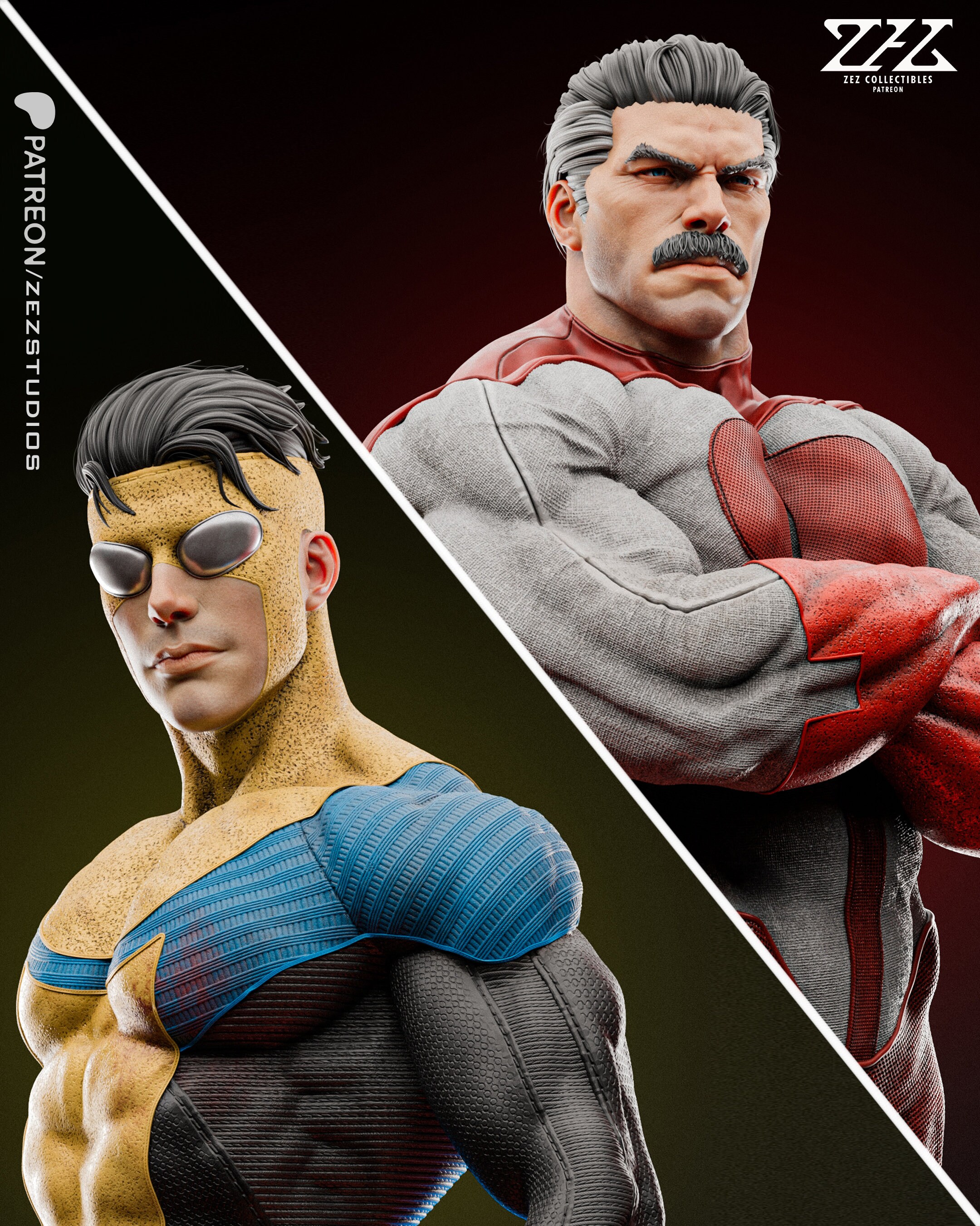 Fan Art INVINCIBLE 3D Printed Model. - Etsy