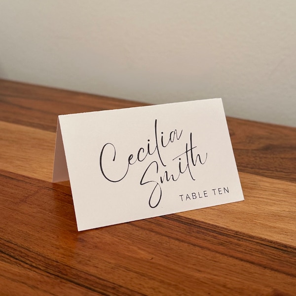 Printed Custom Place Cards - Etsy