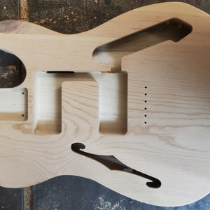 72 Thinline Style Guitar Body Unfinished Tele - Etsy