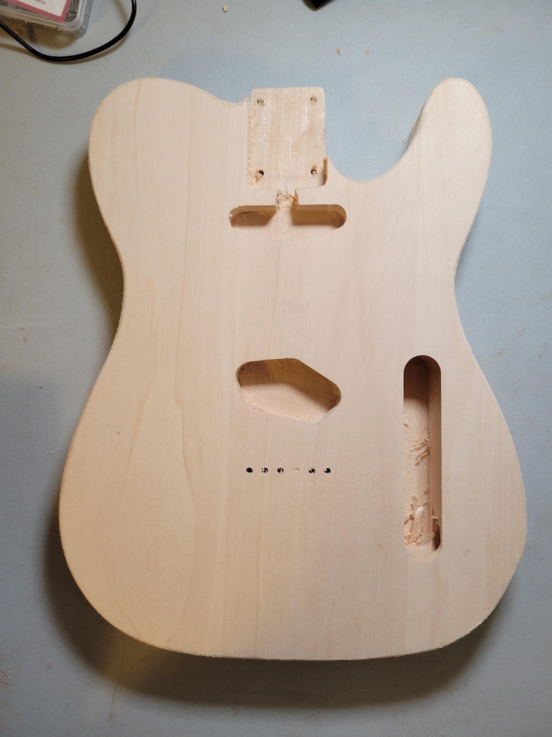Telecaster Style Guitar Body: Vintage Contours, CNC Made - Etsy