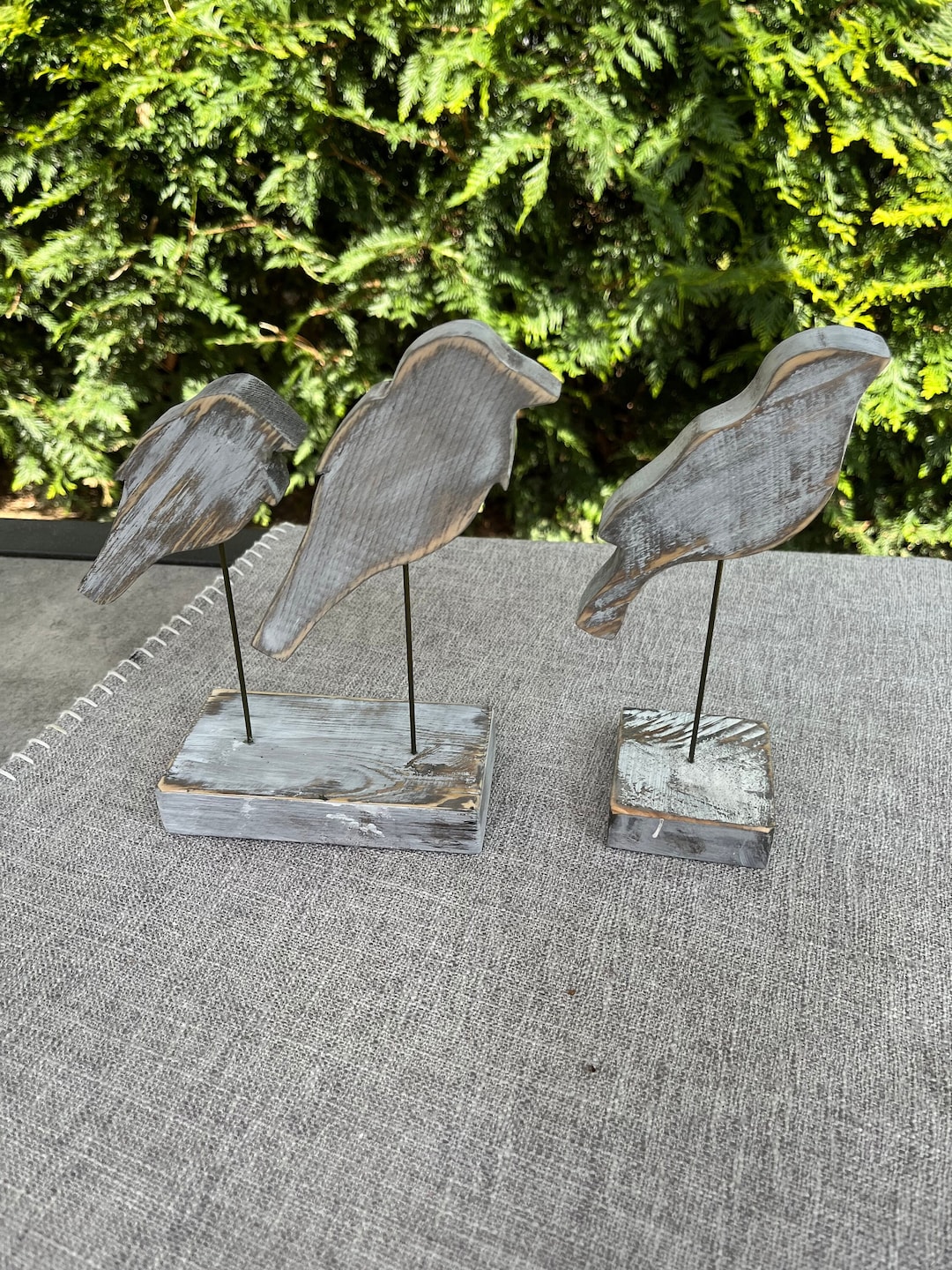 Wood Birds, Love Birds, Shelf Sitter, Desk Décor, Wooden Centerpiece ...
