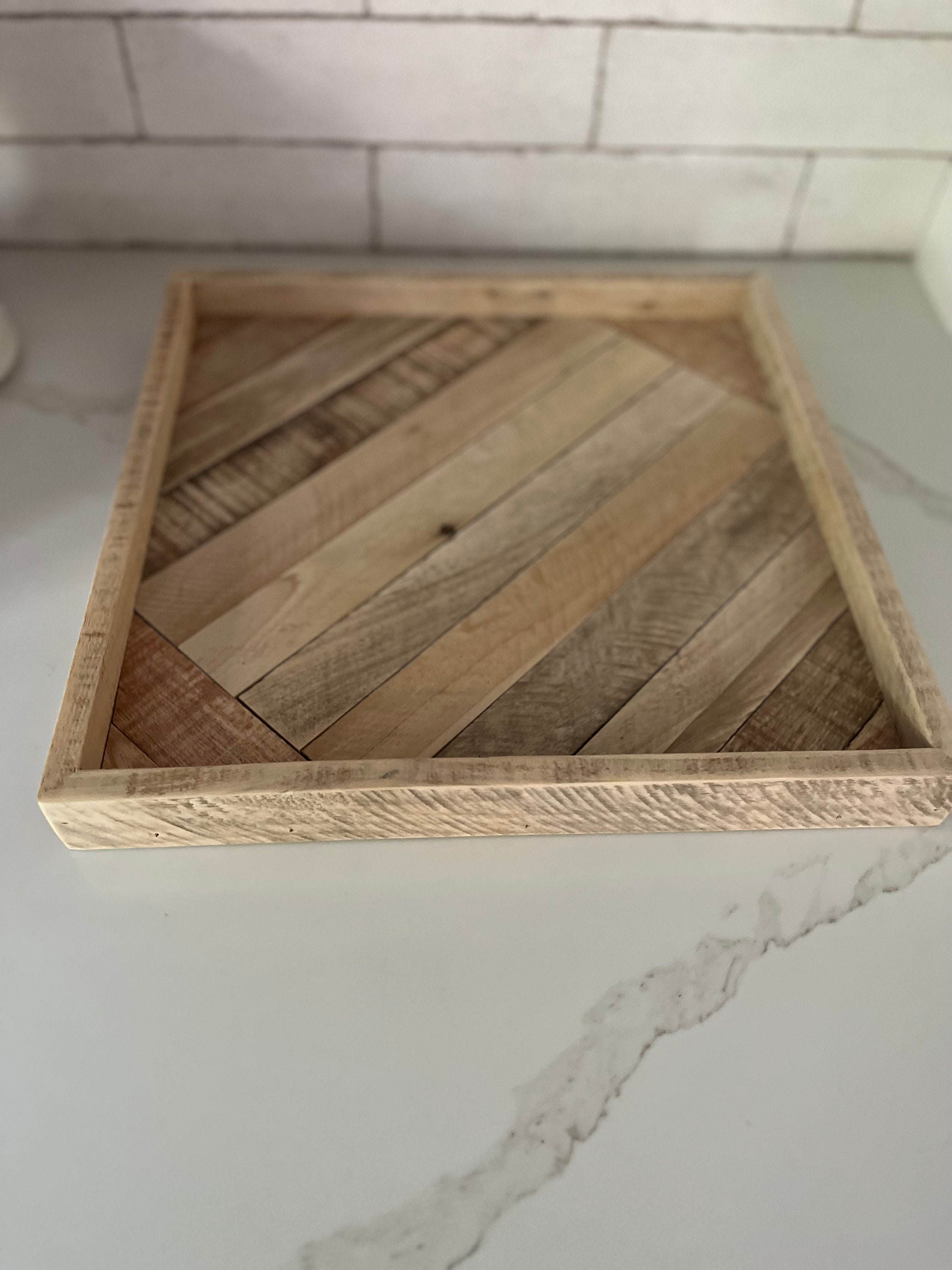 Centerpiece Tray, Rustic Tray, Coffee Table Tray, Ottoman Tray, Home ...