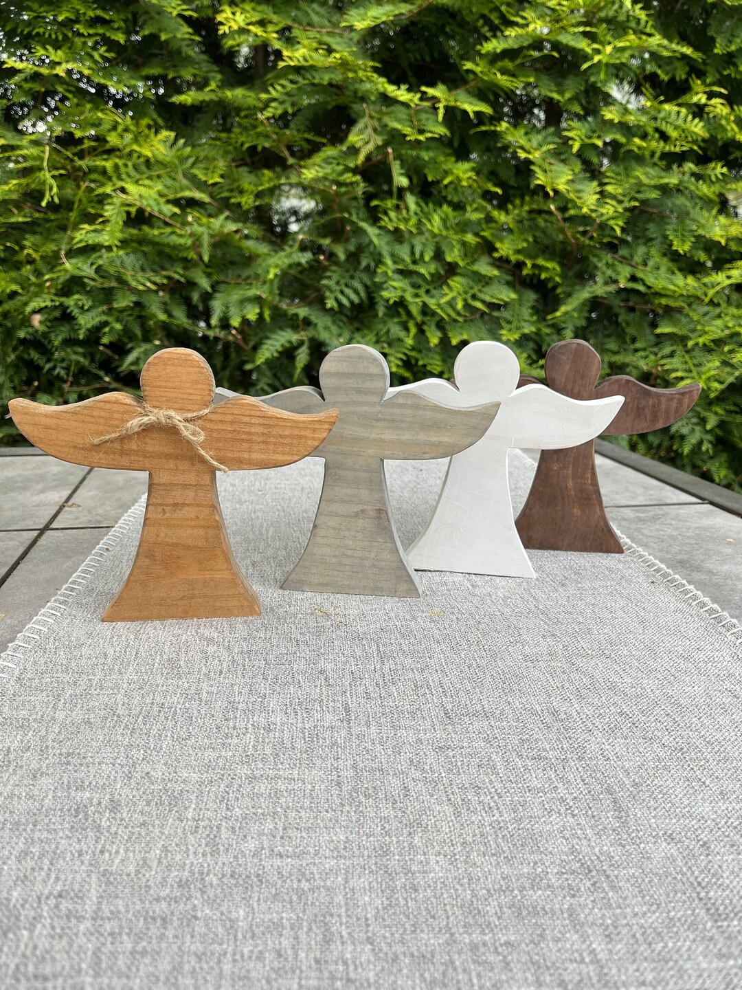 Wooden Angel Figurine, Shabby Chic Angel, Mantel Angel, Baby Gift ...