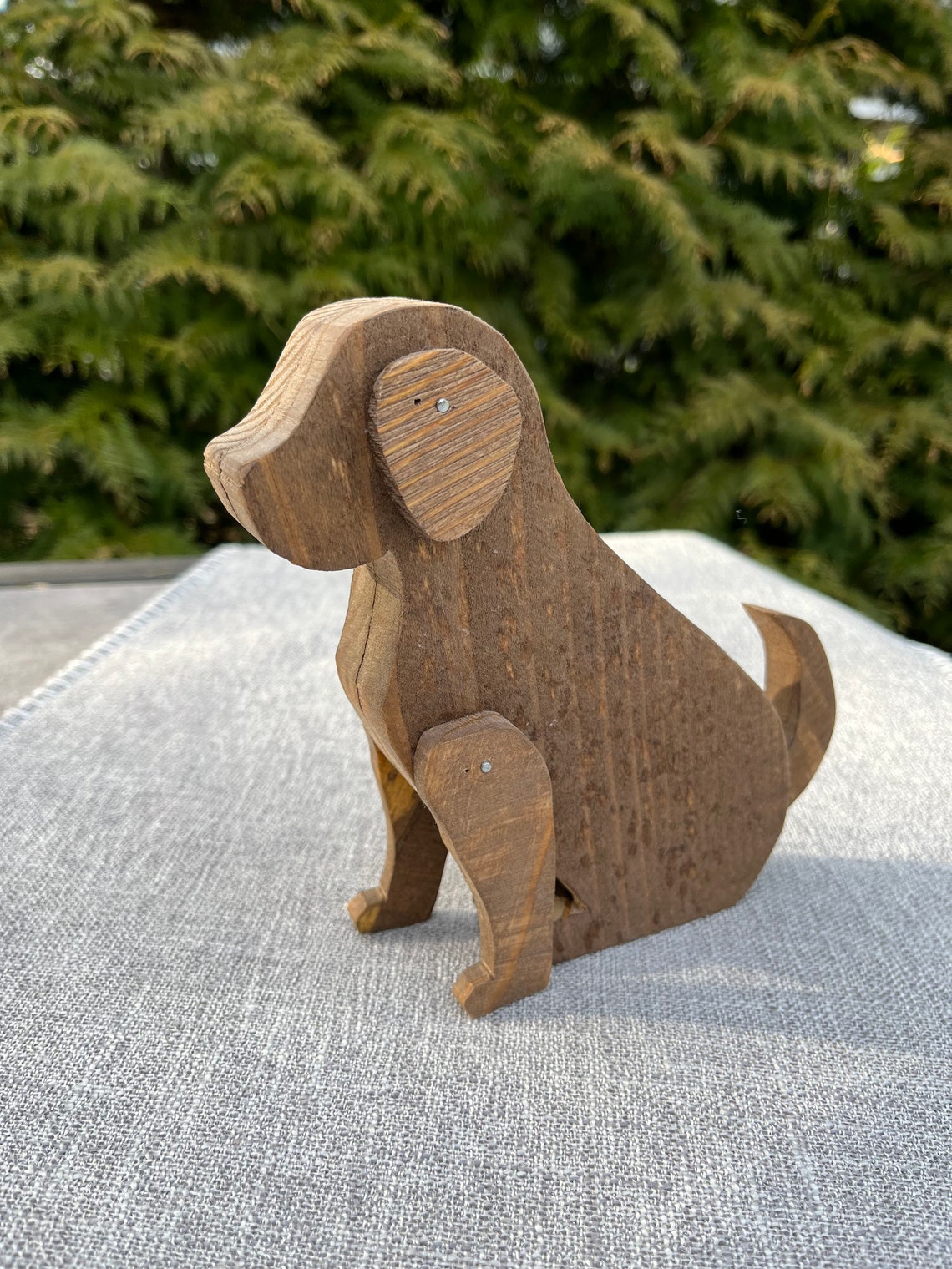 Rustic Reclaimed Wooden 3D Dog, Reclaimed Wood Dog, Tabletop Puppy ...