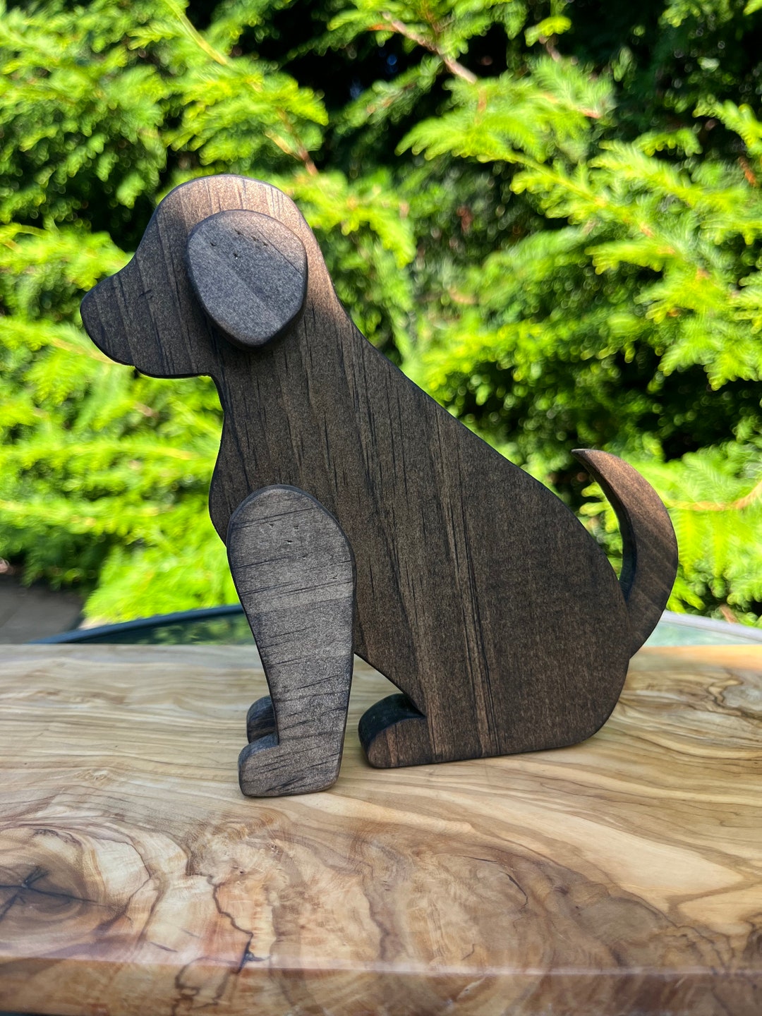 Rustic Reclaimed Wooden 3D Dog, Reclaimed Wood Dog, Tabletop Puppy ...