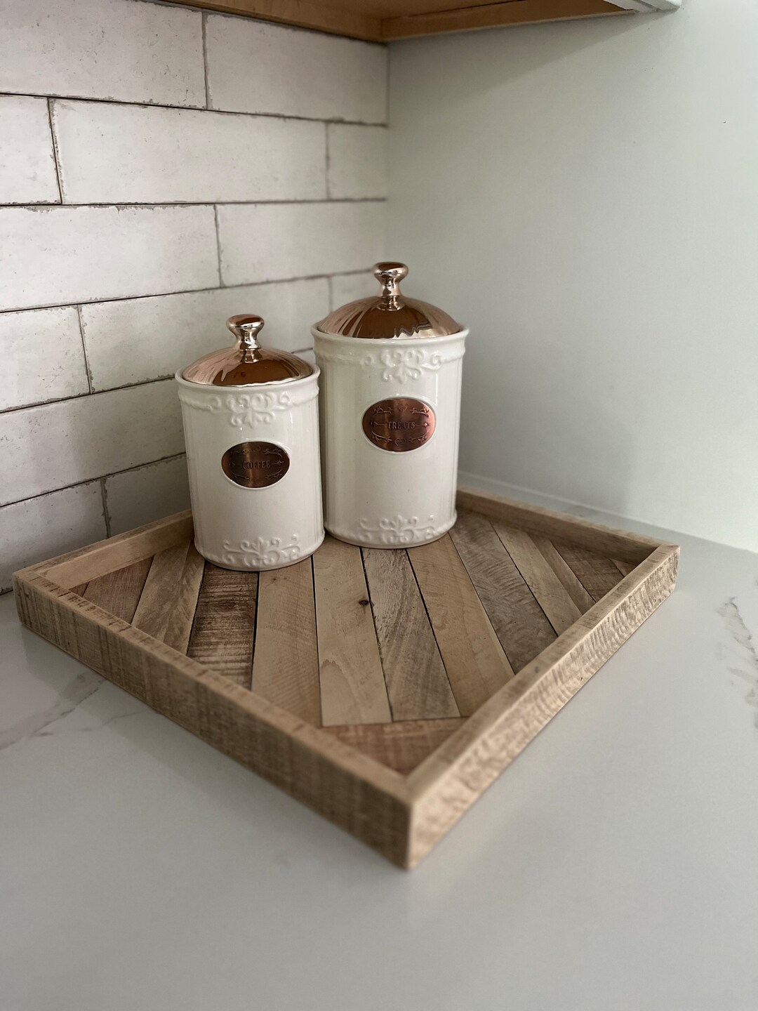 Centerpiece Tray, Rustic Tray, Coffee Table Tray, Ottoman Tray, Home ...