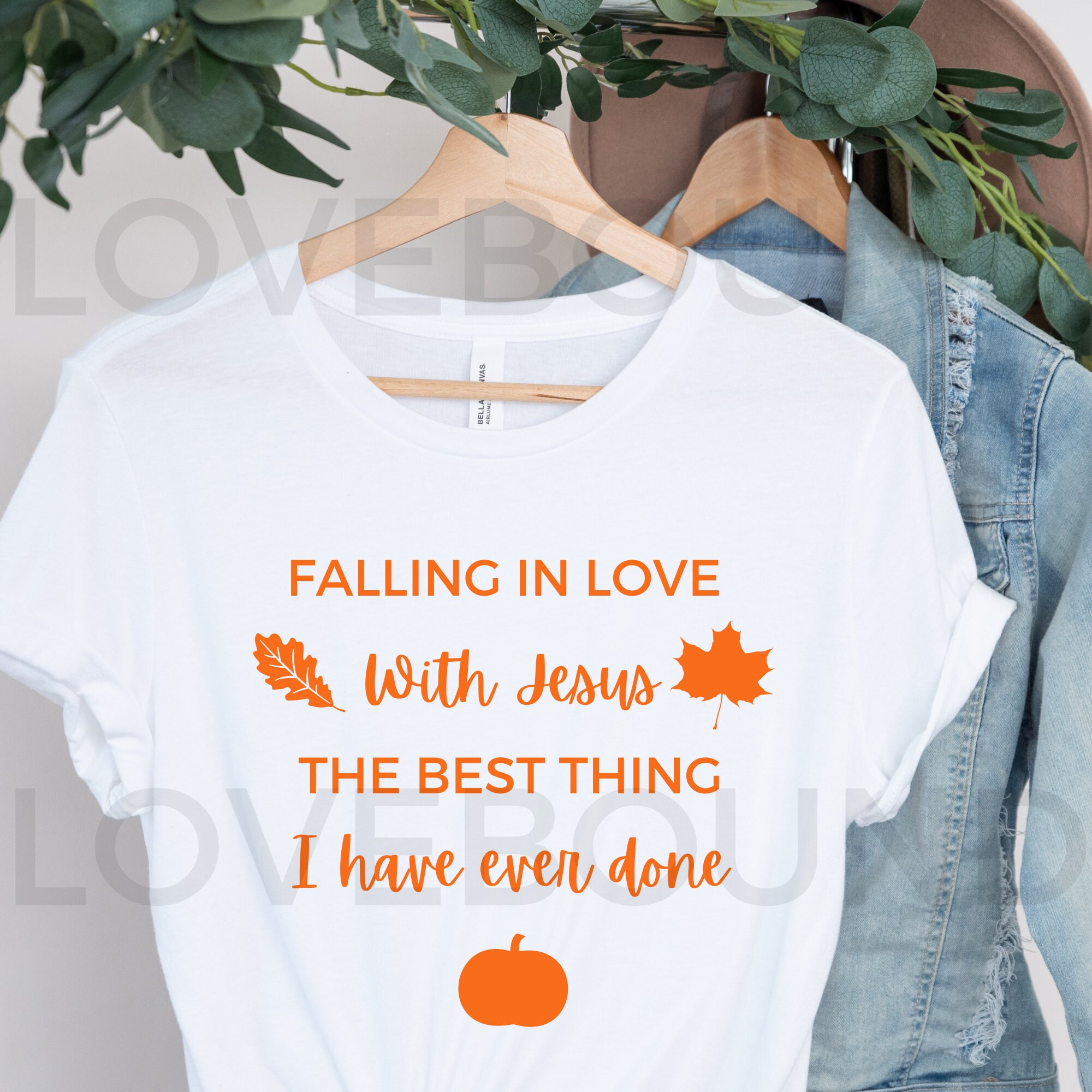 Falling in Love With Jesus Svg, Fall Svg Christian, Feeling Thankful ...