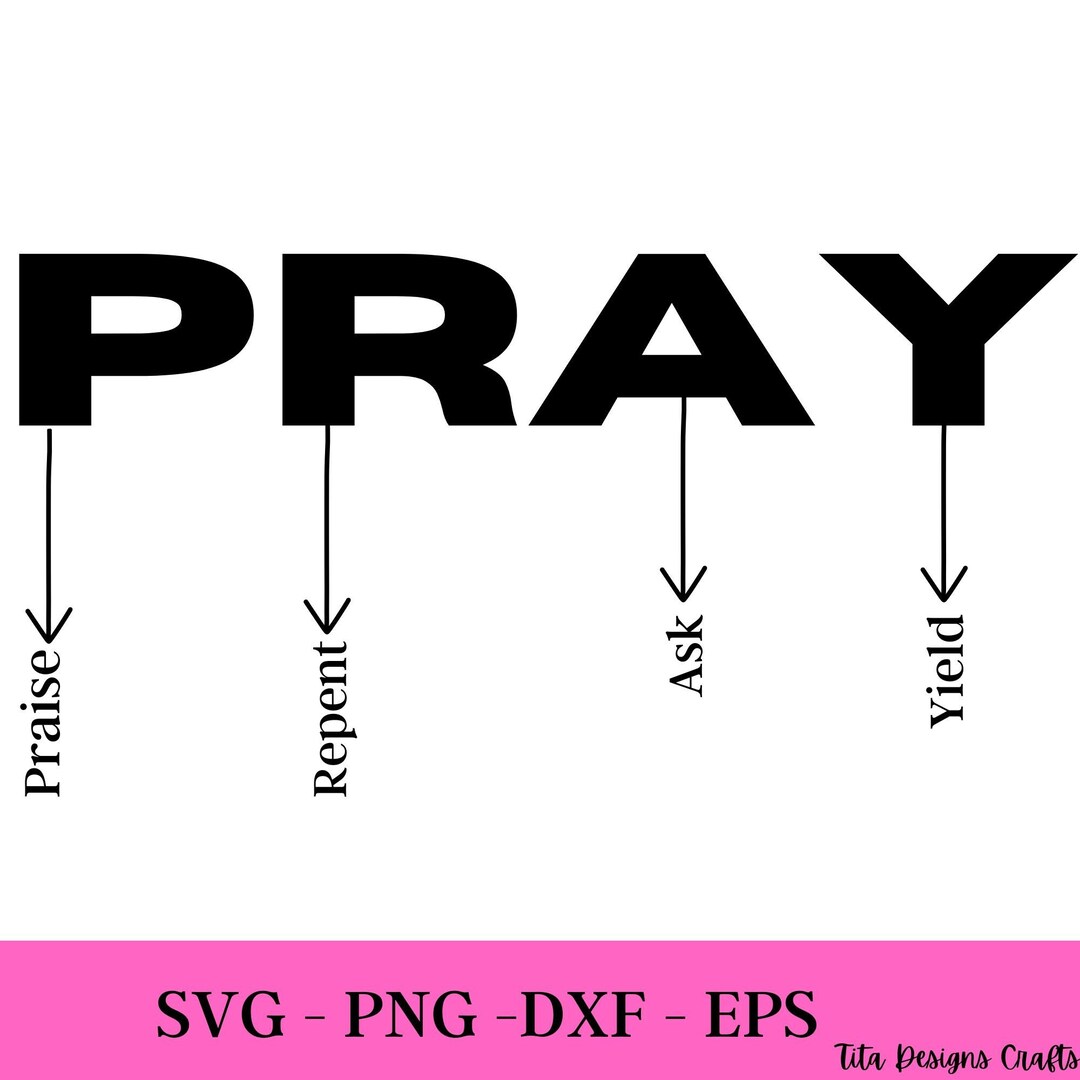 Pray Svg | Holy Bible Svg | Bible Sayings Svg | Family Bible Verse ...
