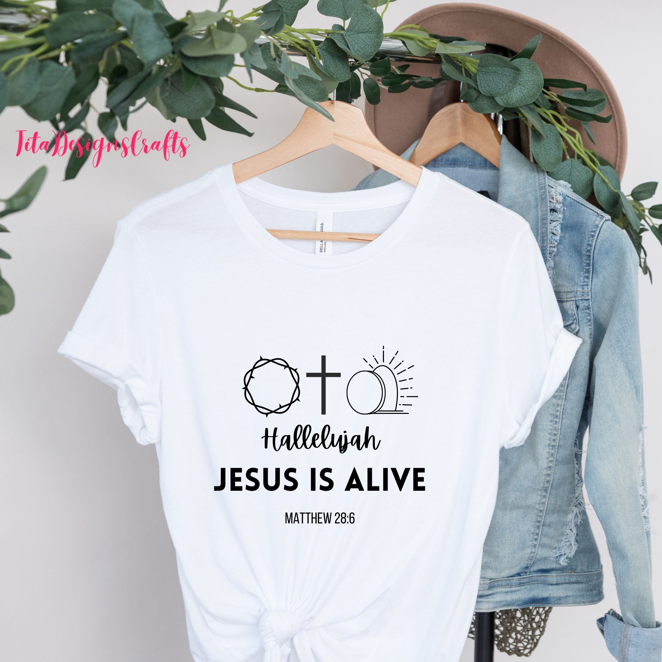 Jesus is Alive Svg, He is Risen Svg, Bible Verse Svg, Christian Easter ...