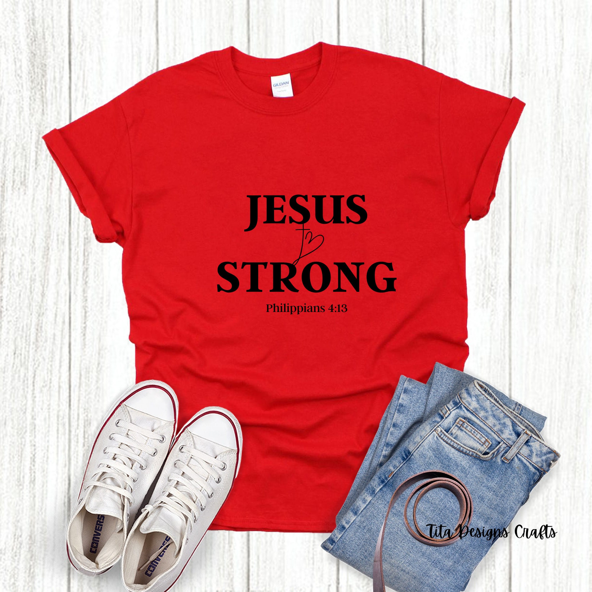 Jesus Strong, Philippians 4:13 Svg, Christian Svg Cut File for Cricut ...