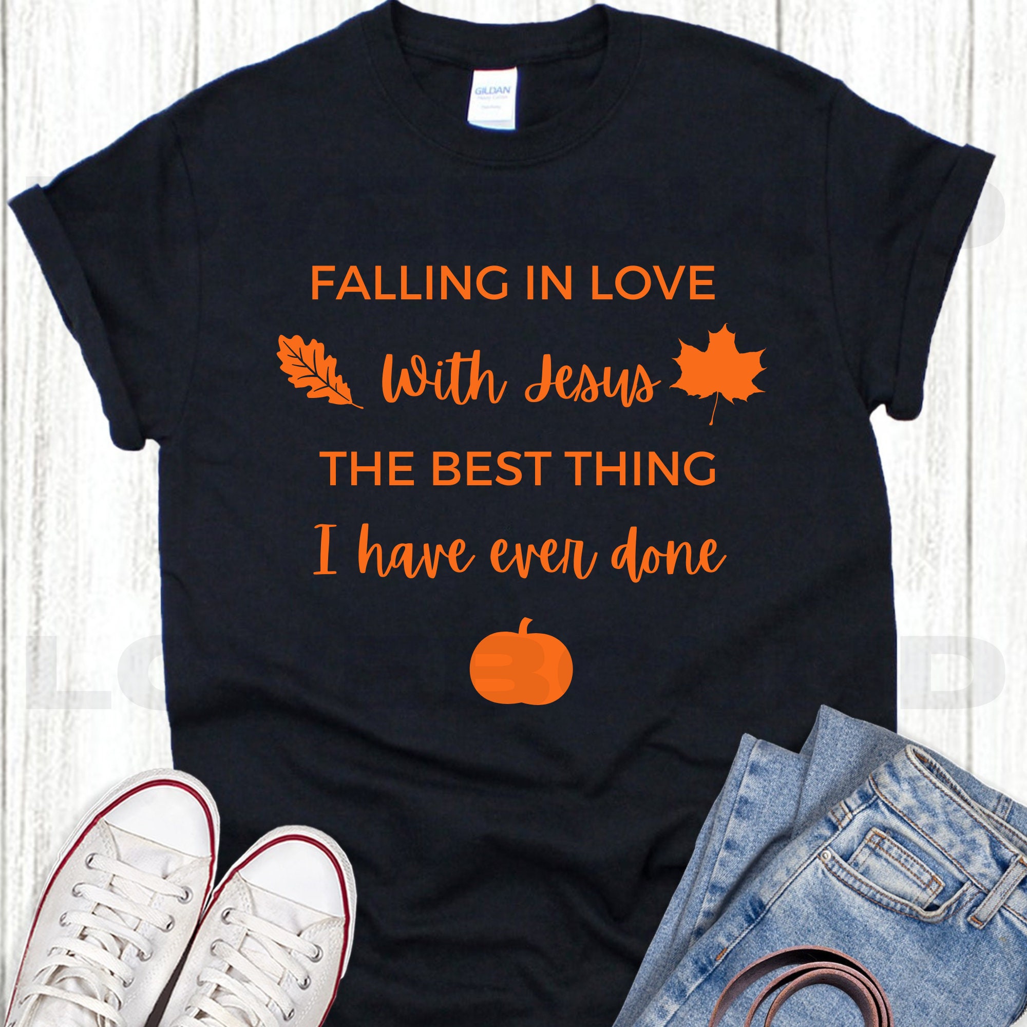 Falling in Love With Jesus Svg, Fall Svg Christian, Feeling Thankful ...