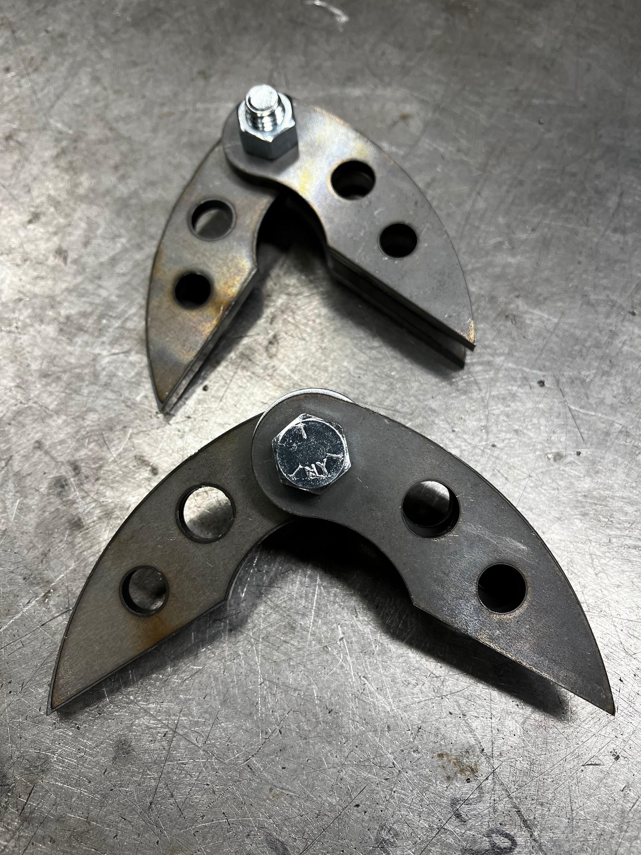 Weld-on Steel Hinges, Custom 1/4" Thick Steel (set) - Etsy