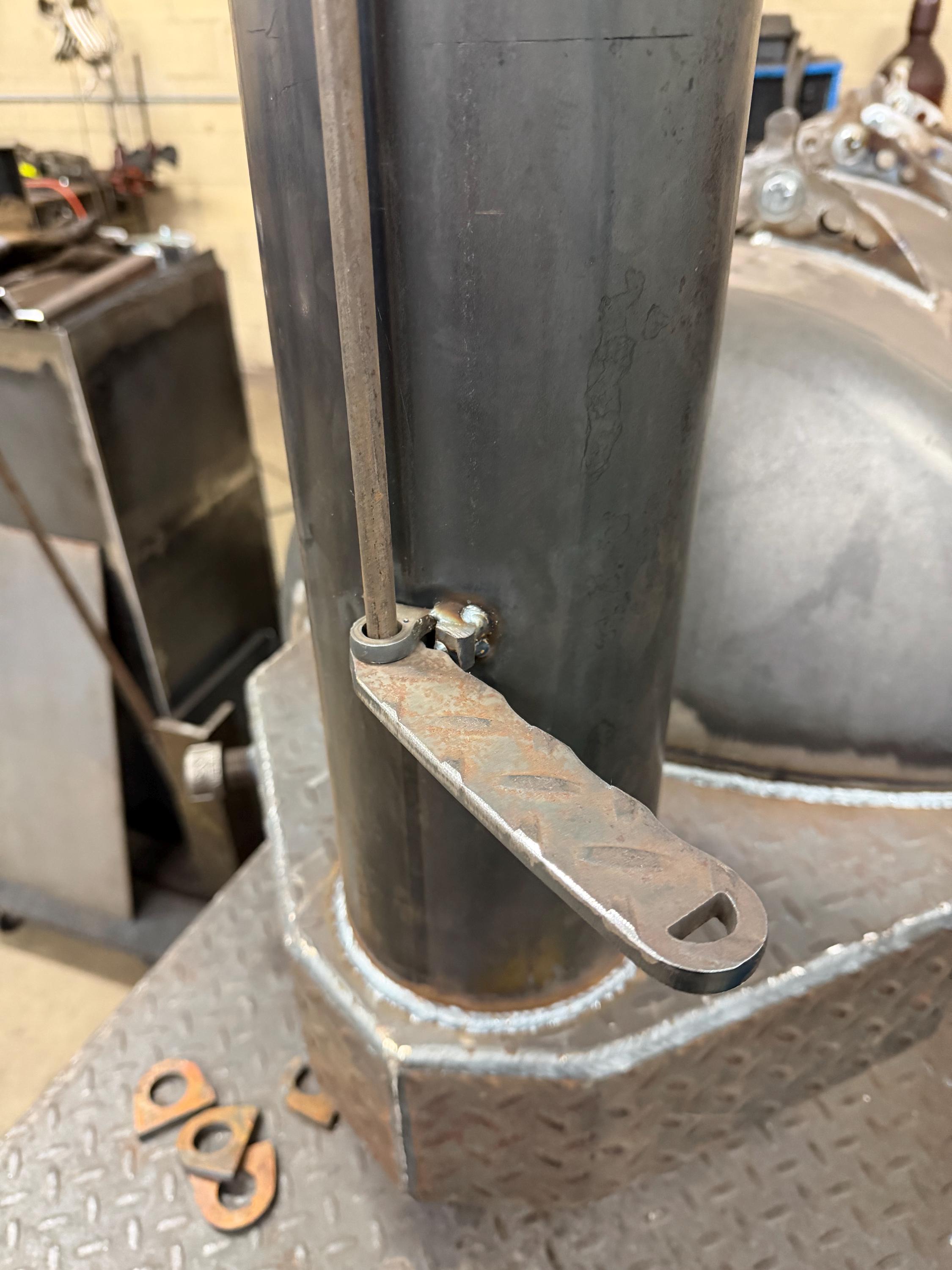 Smoke Stack Chimney Damper Kit Universal Weld on With Handle and 4 ...