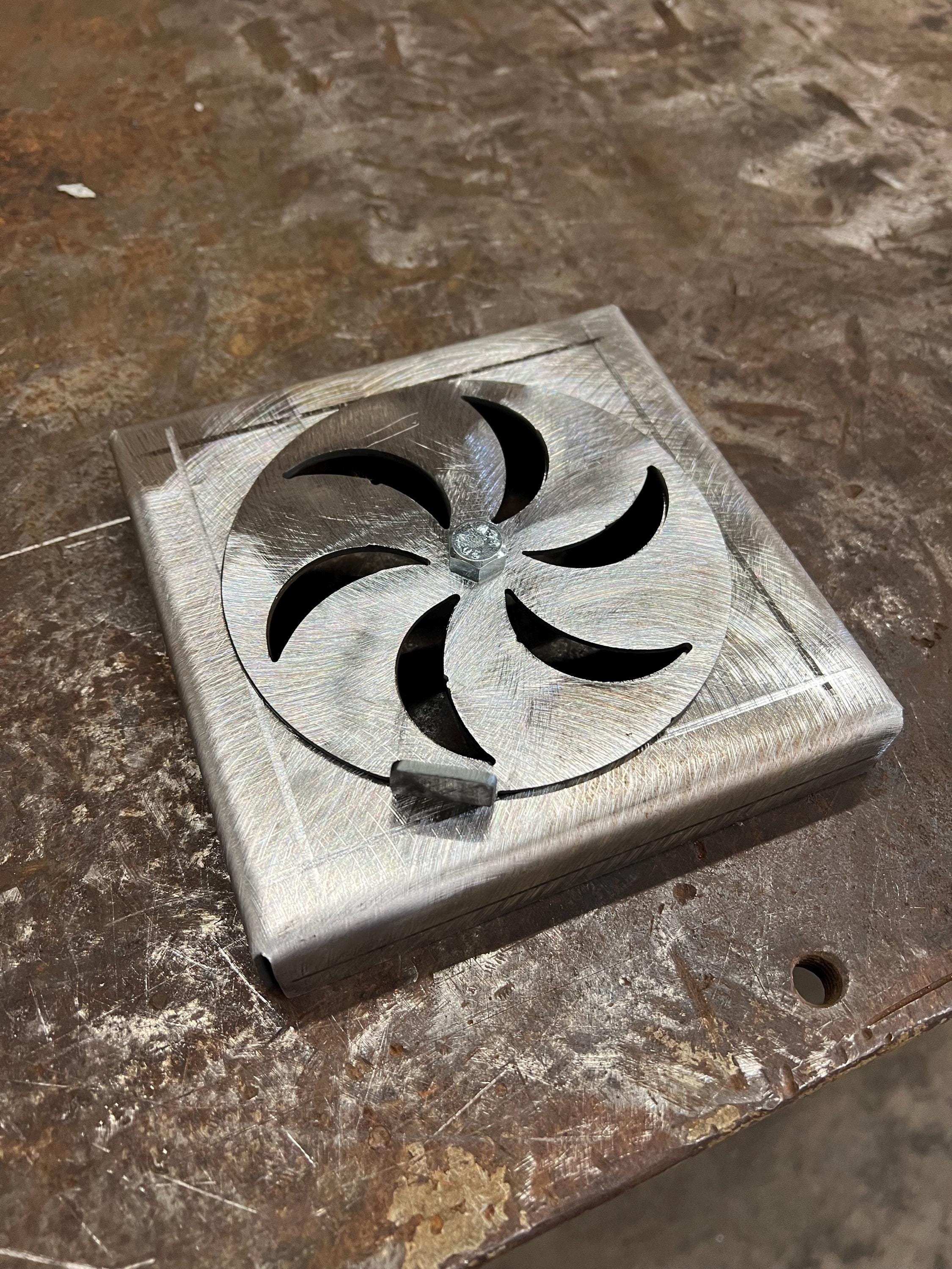 Weld-on Air Damper Box: Steel Firebox Vent Various Sizes Available - Etsy