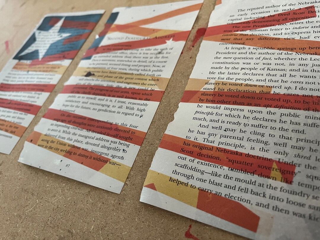 Gettysburg Address & Other Speeches Book Page Art Abraham Lincoln ...