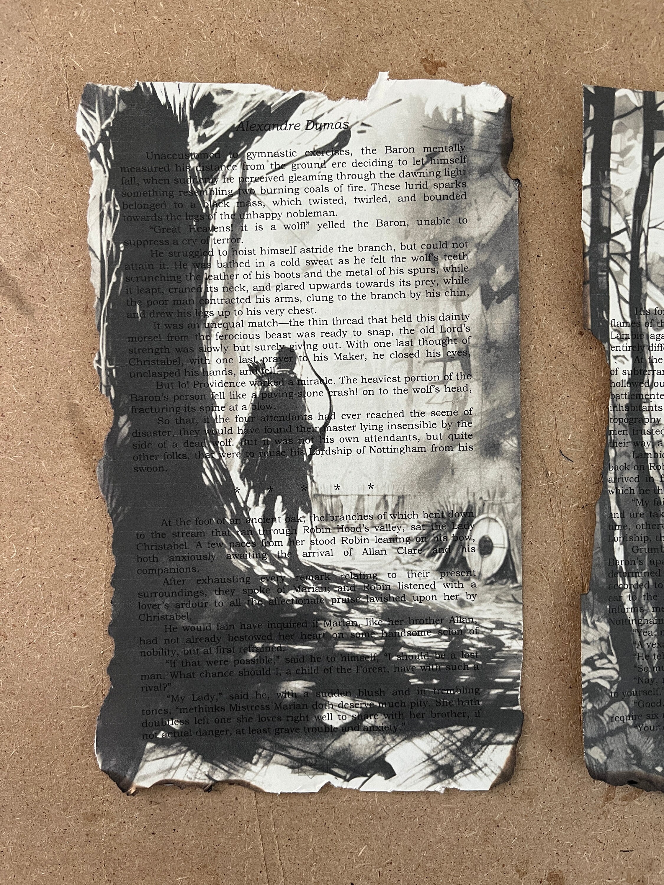 Robin Hood "prince of Thieves" Alexandre Dumas Book Art Print Book Page ...