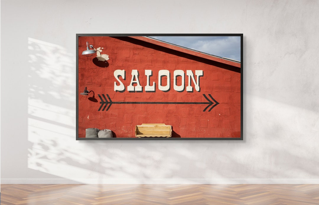 Vintage SALOON Sign Home Bar Photography Physical Print, Kitchen Dining ...
