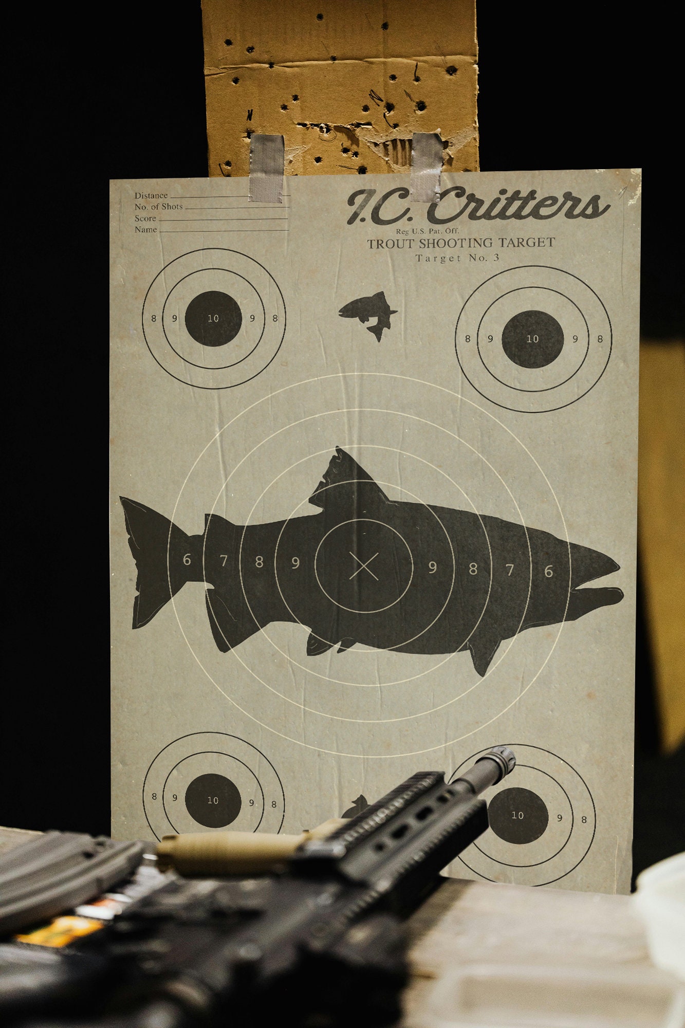 TROUT Shooting Target Western Fishing Hunting Wilderness Signage Print ...