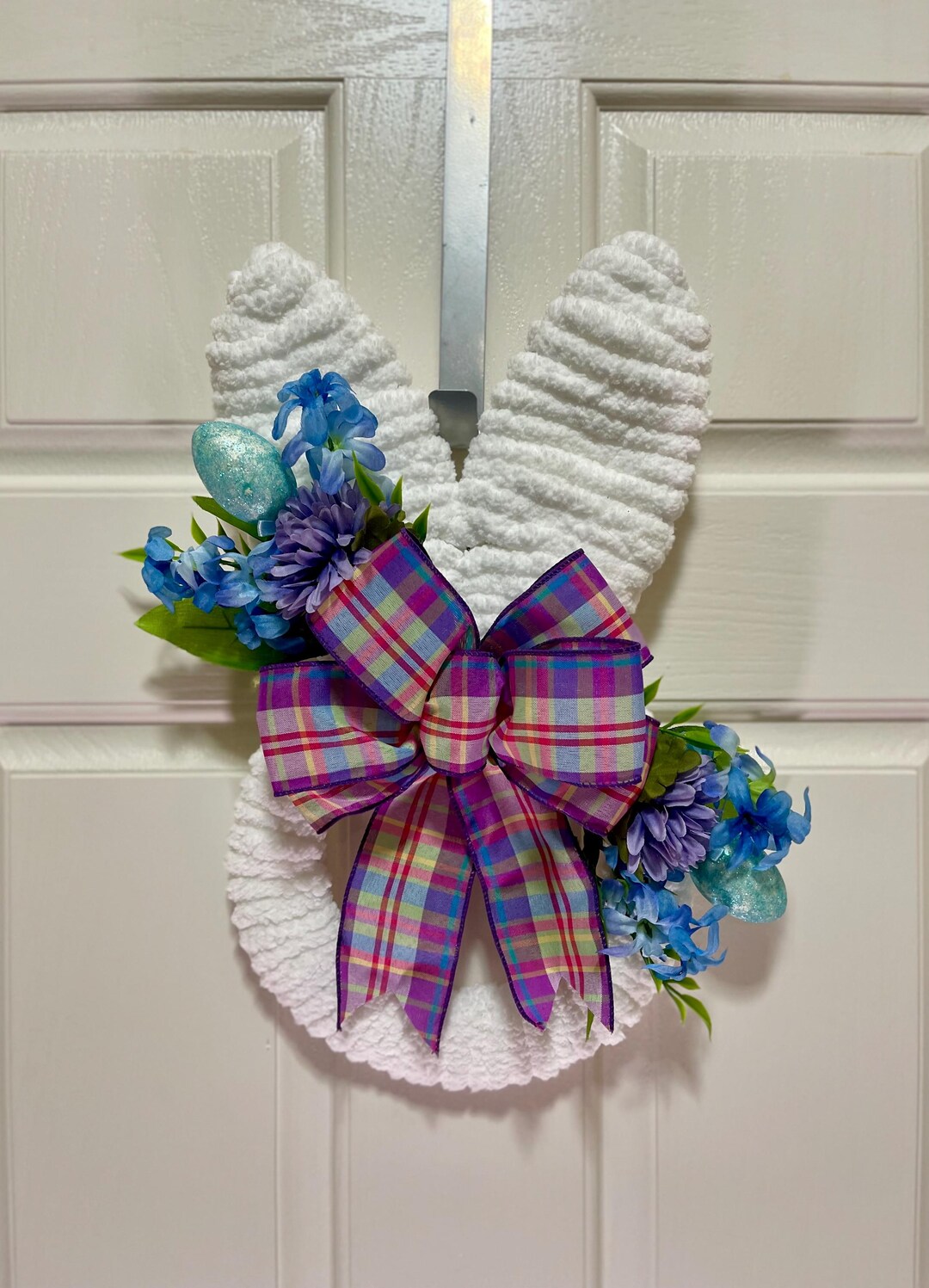 Easter Bunny Door Decor White or Black Bunny Door Decoration Spring ...