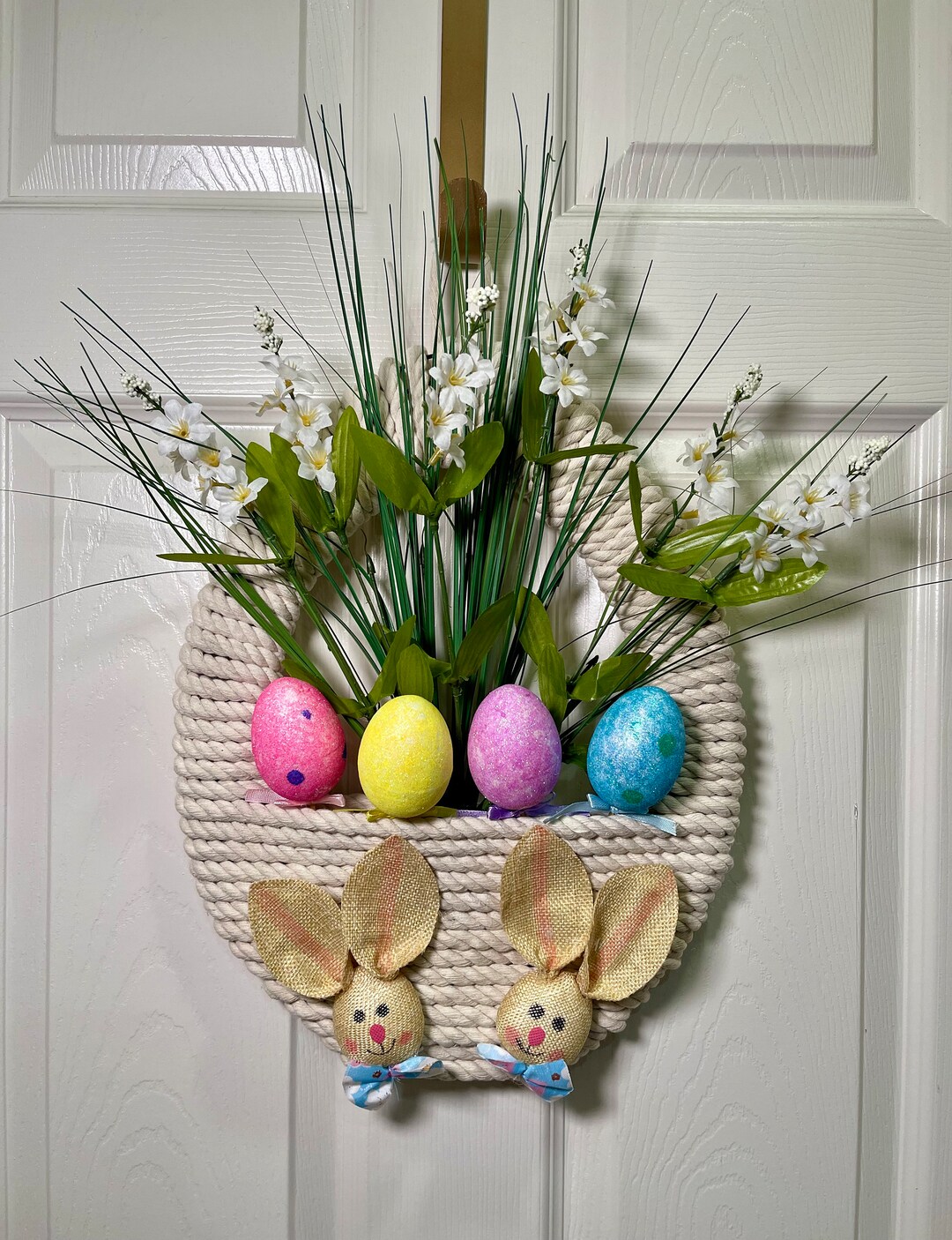Easter Basket Wreath - Etsy