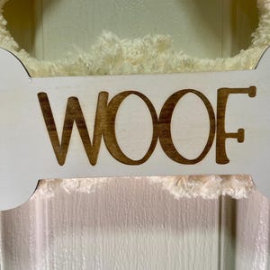 Ivory Paw Print Door Decor Dog Themed Decoration Welcome Sign - Etsy
