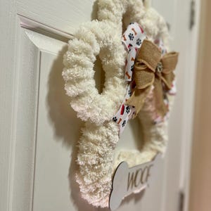 Ivory Paw Print Door Decor Dog Themed Decoration Welcome Sign - Etsy