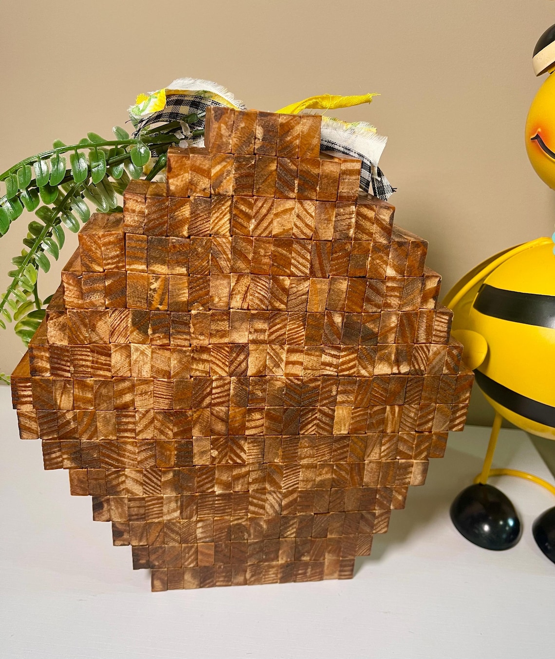Handmade Beehive Wooden Decor Bee Lover Centerpiece Beehive Decoration ...