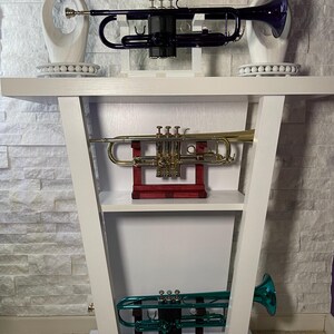 Horizontal Trumpet Display Stand Handmade Wooden - Etsy