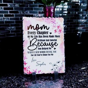 Personalized Mom Slate Plaque Mothers Day Gift Grandma Slate Picture - Etsy