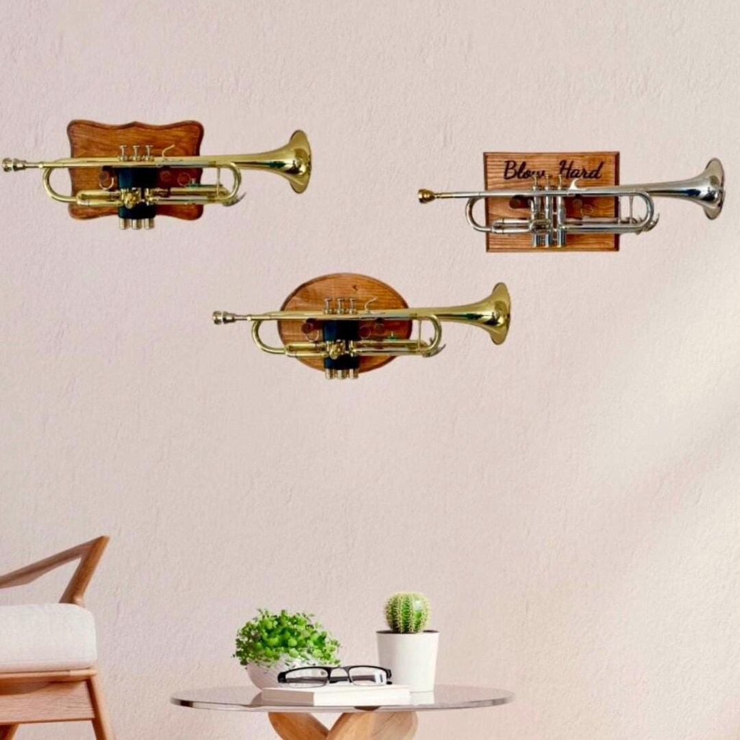 Personalized Horizontal Trumpet Wall Hanging Display - Etsy