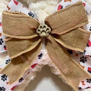 Ivory Paw Print Door Decor Dog Themed Decoration Welcome Sign - Etsy