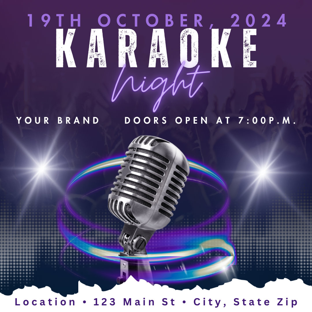 Karaoke 2 Canva Editable Digital File - Etsy
