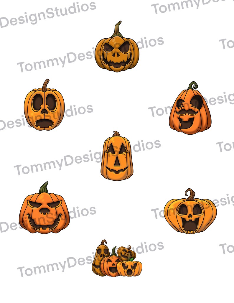 PRINTABLE Pumpkin Cupcake Toppers - Etsy