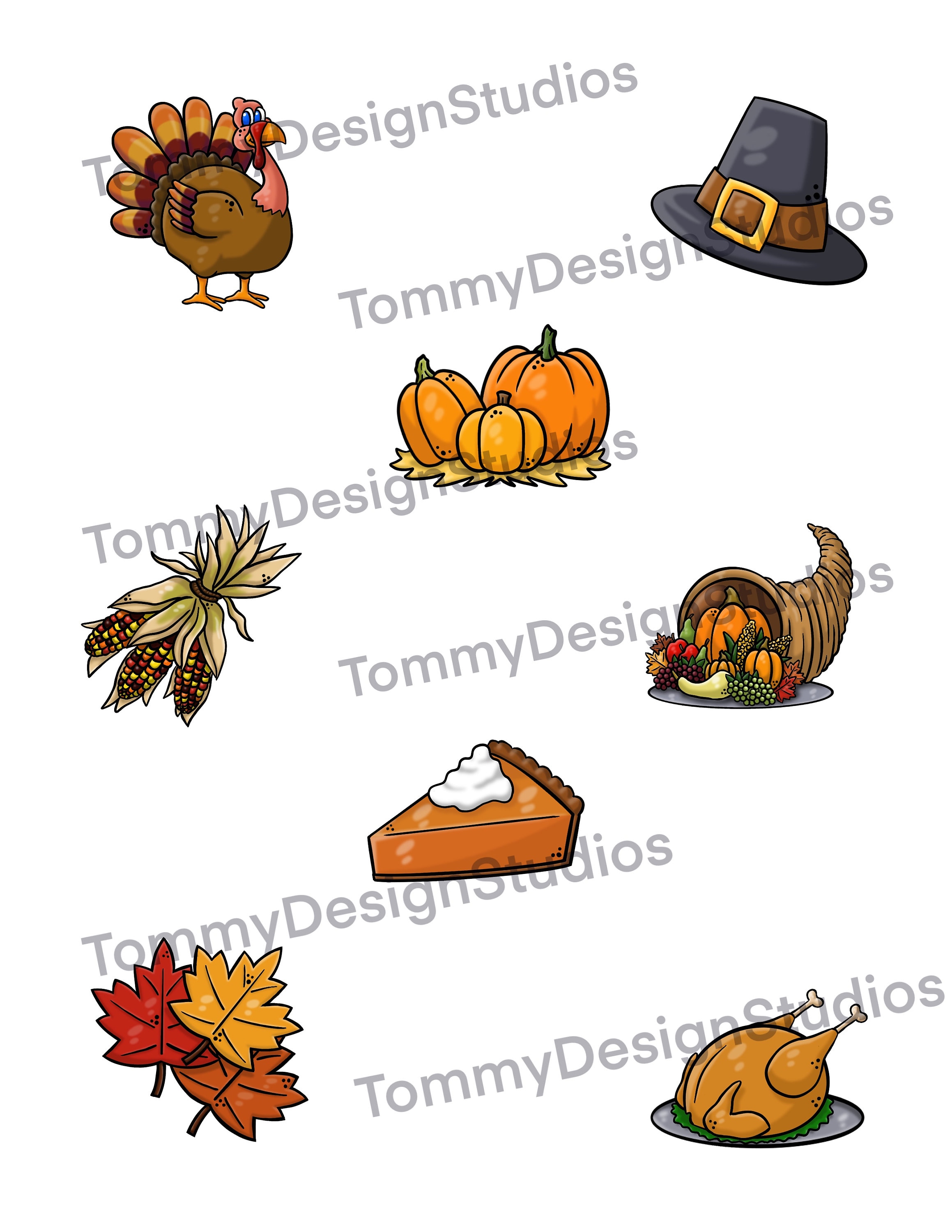 Printable THANKSGIVING Themed Cupcake Toppers - Etsy