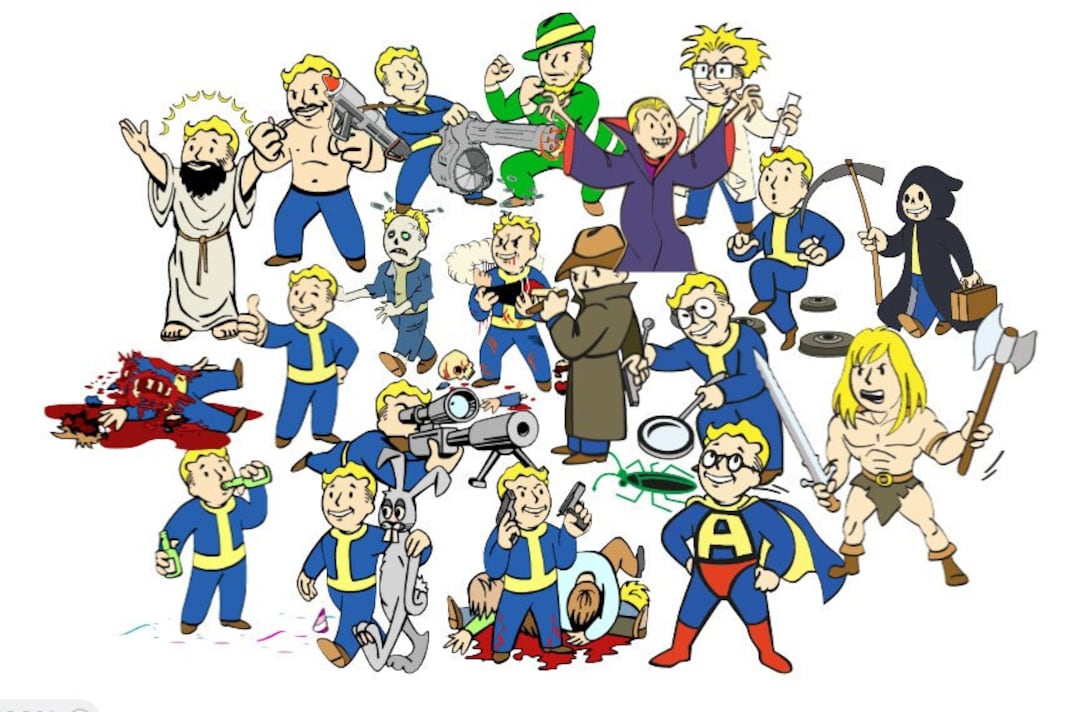 Fallout Stickers Fallout Perk Pack - Etsy