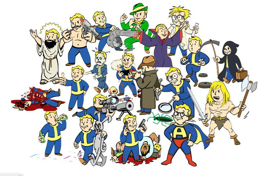 Fallout Stickers Fallout Perk Pack - Etsy