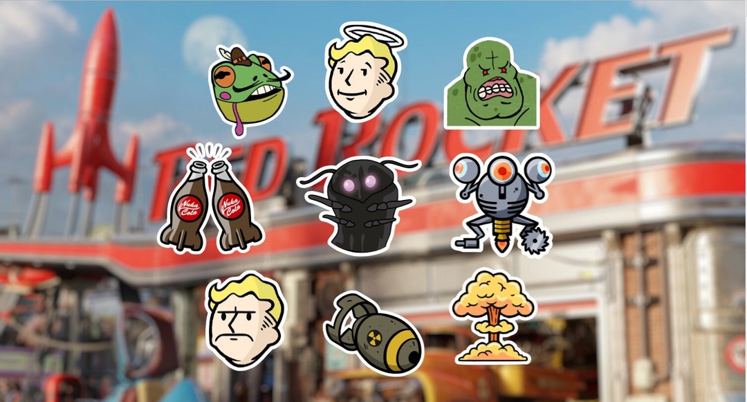 Fallout Stickers | Icon Pack - Etsy