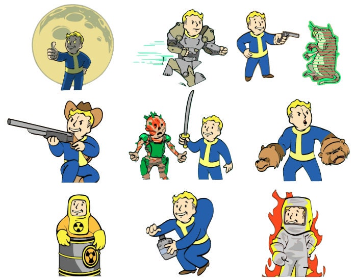 Fallout Stickers Fallout Perk Pack - Etsy