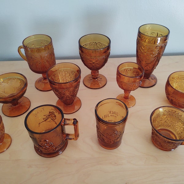 Amber Glassware - Etsy